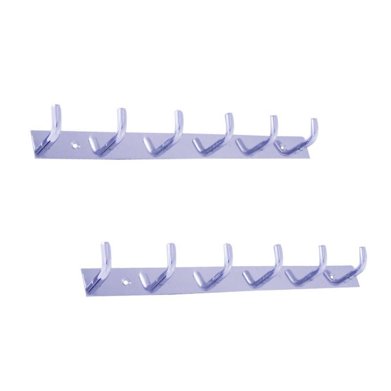 Multiple towel hook rail Stainless Steel 202 for bathroom door